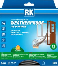 Ikkuna- ja ovitiiviste RK TPE Omega-profiili Kirkas | bauhaus.fi