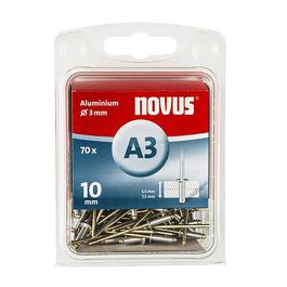 Alu-Niitti Novus A 3x 10mm 70 kpl | bauhaus.fi