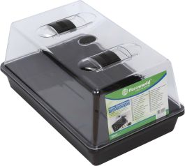 Minikasvihuone 38 x 24 x 18,5 cm ruskea | bauhaus.fi