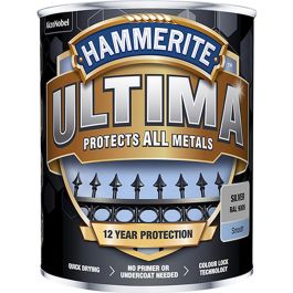 Metallimaali Hammerite Ultima hopea 0,75 l | bauhaus.fi