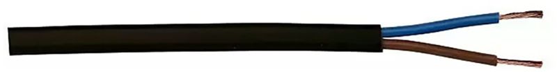 Muovikaapeli Kabelexpress H03VVH2-F 2x0,75 mm² musta 5 m | bauhaus.fi