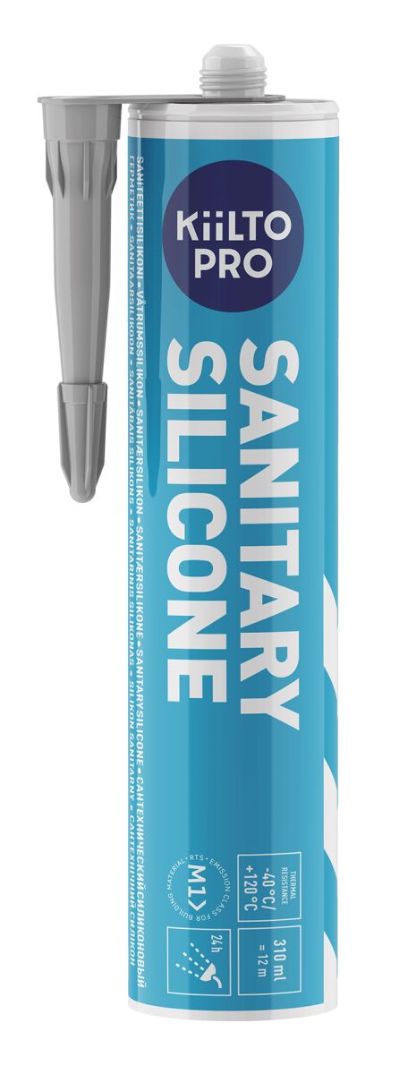 Saniteettisilikoni Kiilto Pro Sanitary Silicone 310 ml, eri värejä | bauhaus.fi