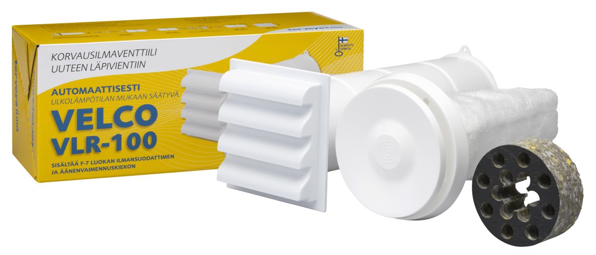 Korvausilmaventtiili Velco VLR-100 | bauhaus.fi
