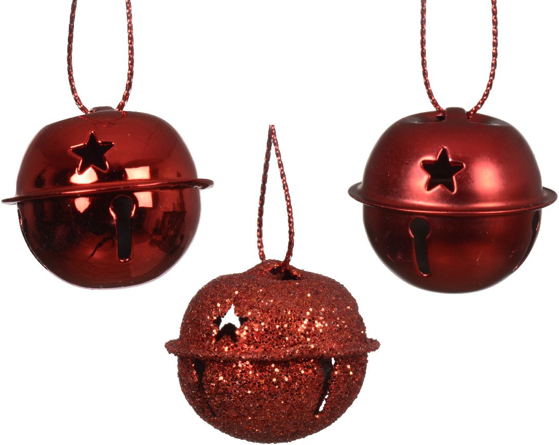 Joulukoriste kulkuset 12 kpl punainen | bauhaus.fi