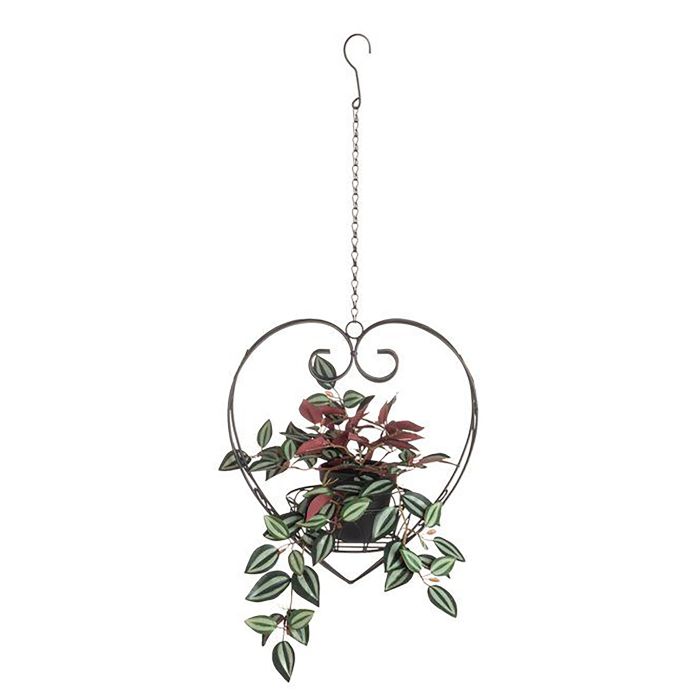 Amppeli sydän 4living musta 33 x 18 x 72 cm | bauhaus.fi